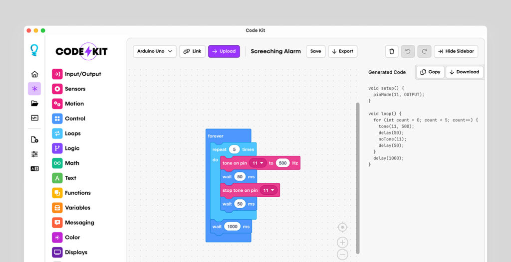 The Newest Drag-and-Drop Arduino Block Coding Editor — EduKits Magazine