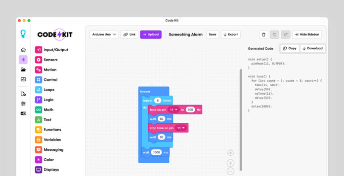The Newest Drag-and-Drop Arduino Block Coding Editor — EduKits Magazine