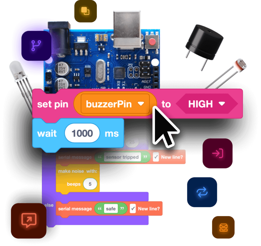 Code Kit Intuitive Drag And Drop Block Coding For Arduino